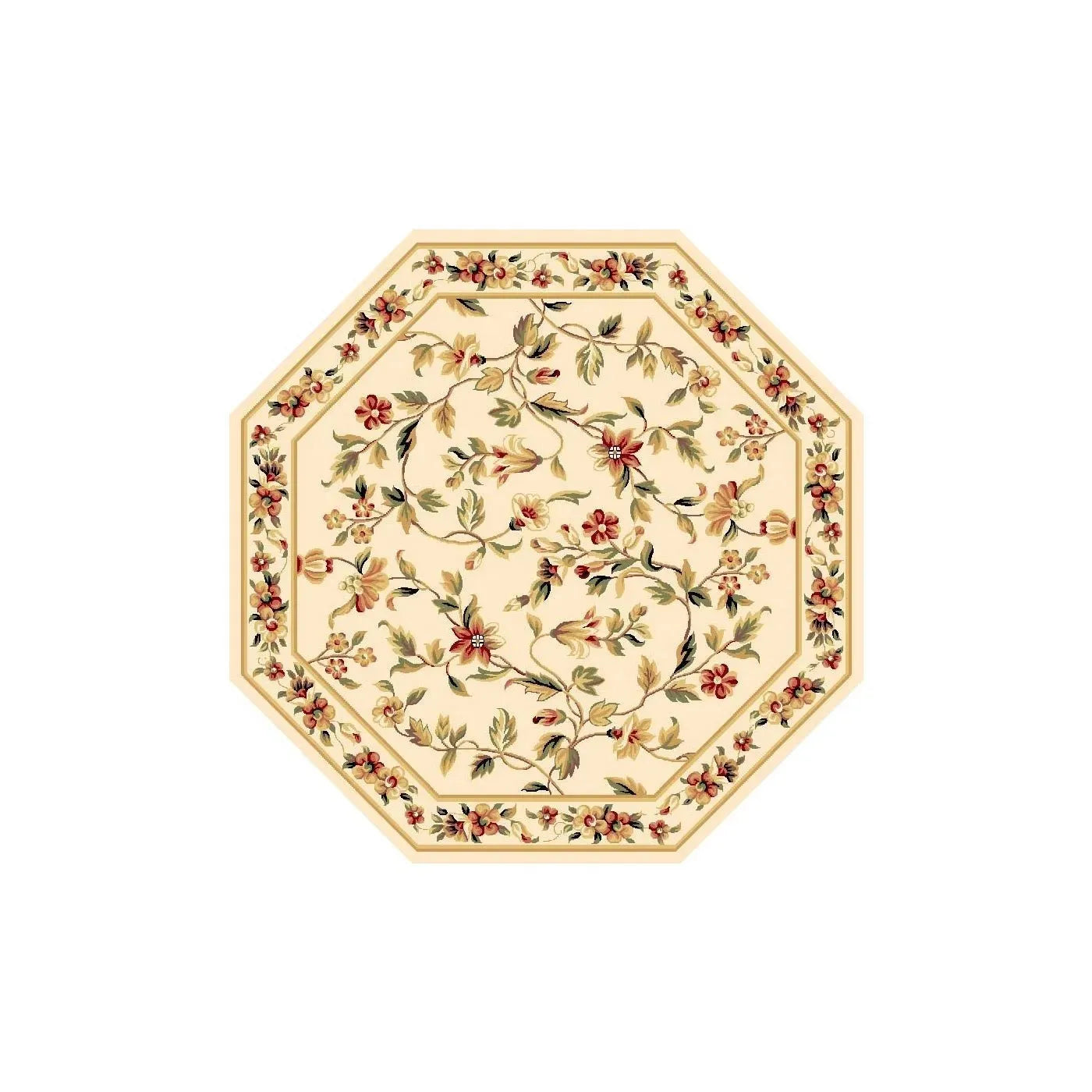 Cambridge 7331 Floral Vine Ivory Rug - Rug & Home- Rectangle 3'3" x 4 ...
