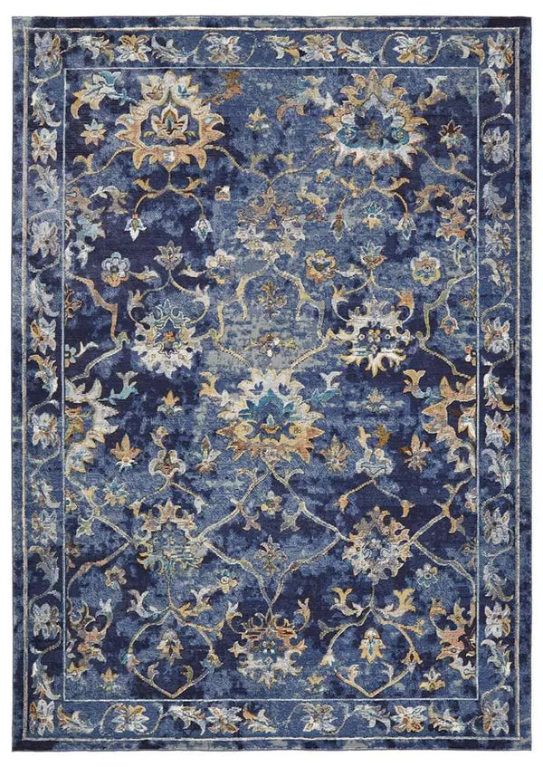 Gala 81275INM Indigo/Multi Rug - Rug & Home- Rectangle 4' x 6' | Area Rugs