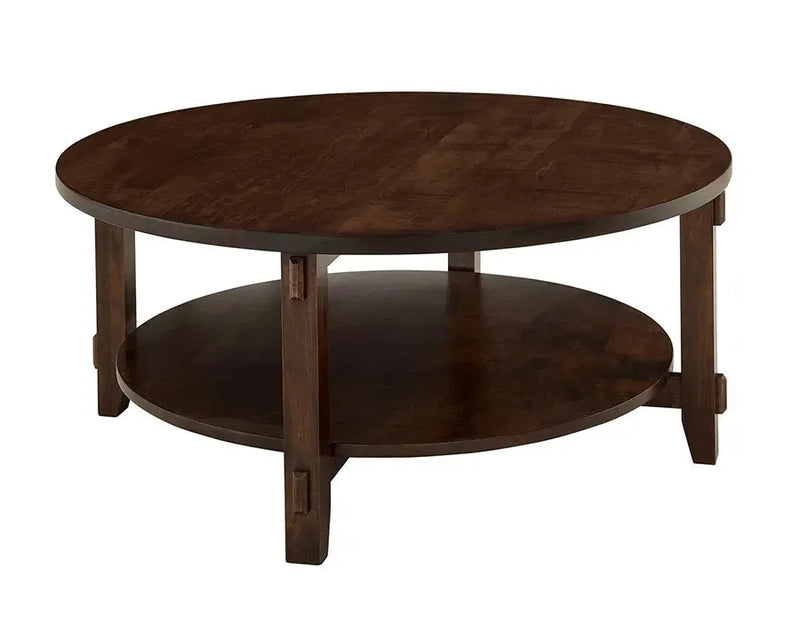 Large Round Coffee Table - Rug & Home- Toffee (MT)