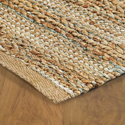 Natural 03337SPA Spa Blue Rug - Rug & Home