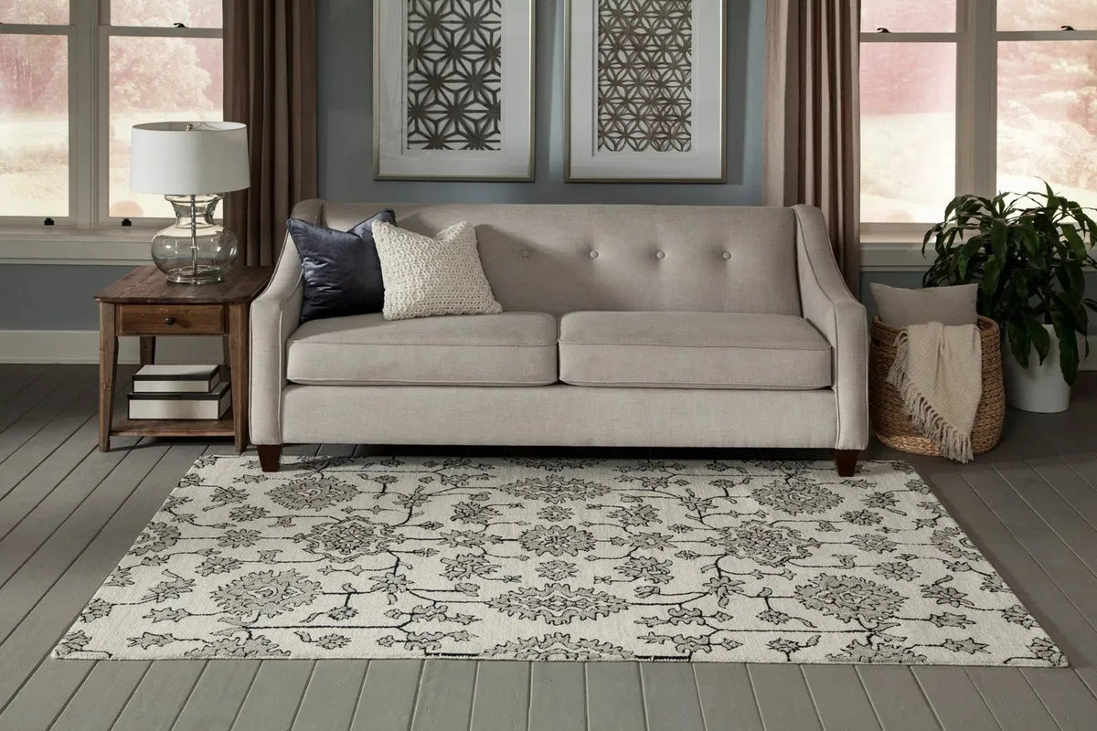 Valencia VAL-4 Ivory Rug - Rug & Home- Rectangle 9' x 12' | Area Rugs